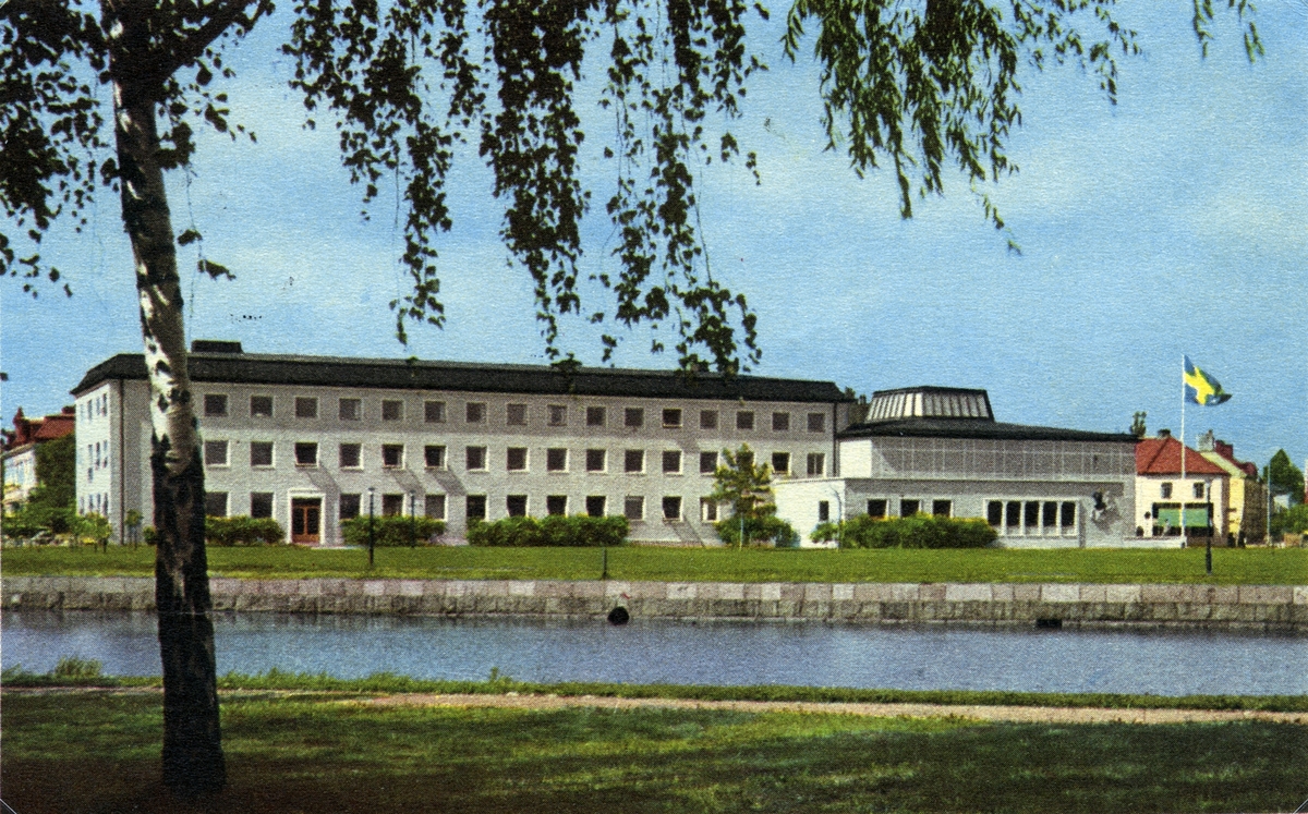 Gamla posthuset i Kalmar, senare kårhus åt universitetet och saluhall ...