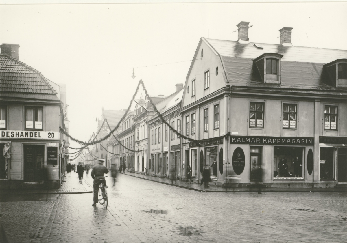 Storgatan i Kalmar, sedd från Larmtorget. - Kalmar läns museum ...
