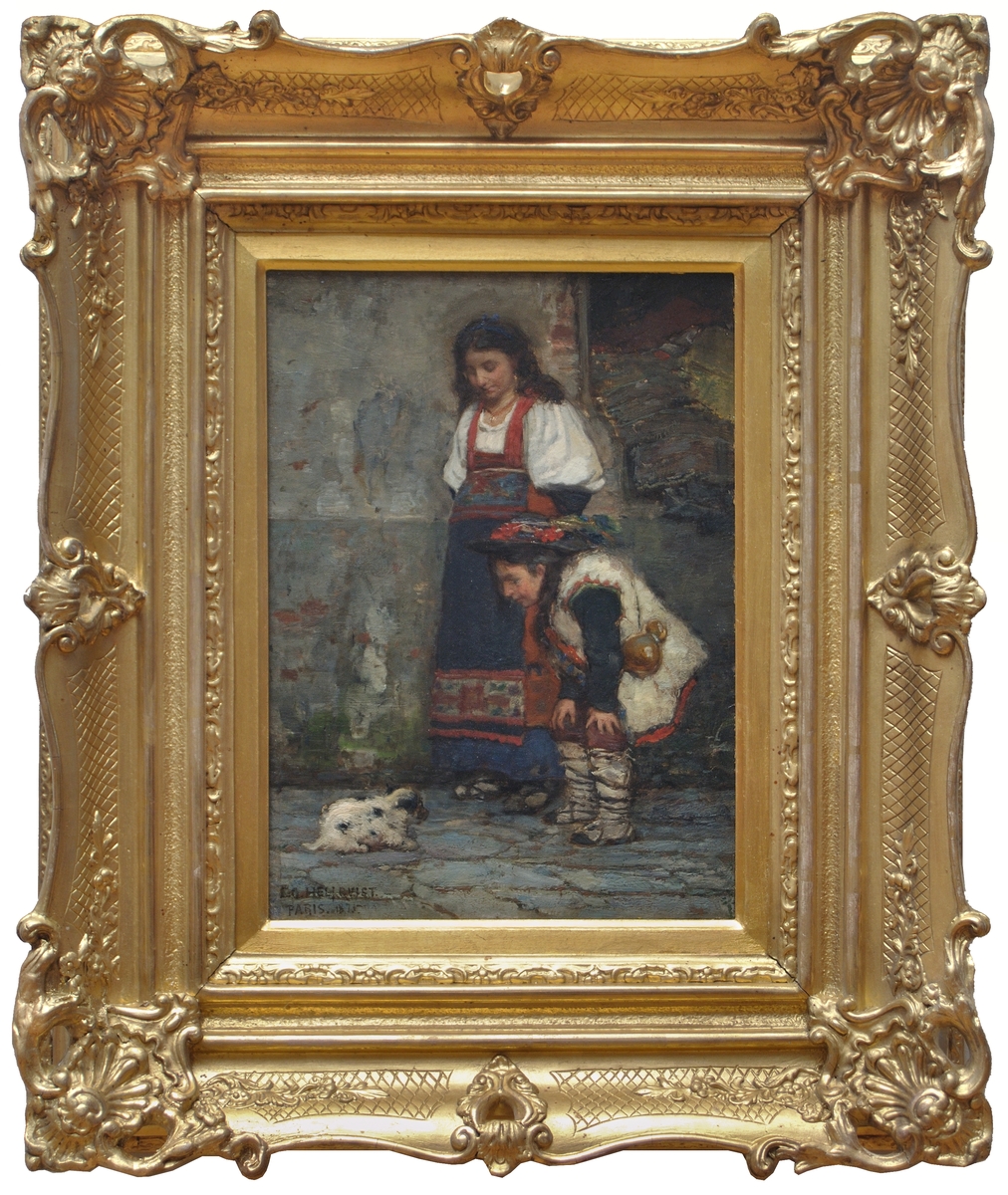 Gatuscen i Paris [Målning] - Länsmuseet Gävleborg / DigitaltMuseum