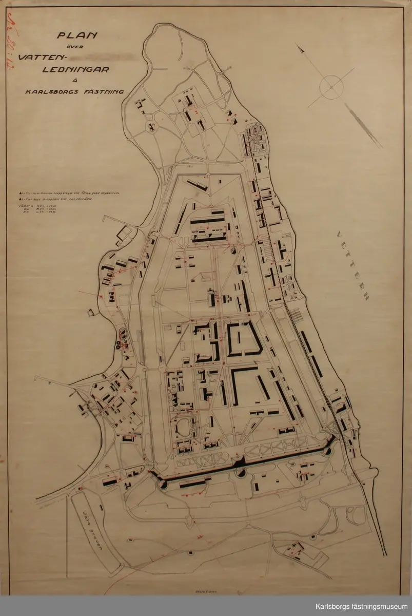 karta 1:2000 - Karlsborgs fästningsmuseum / DigitaltMuseum