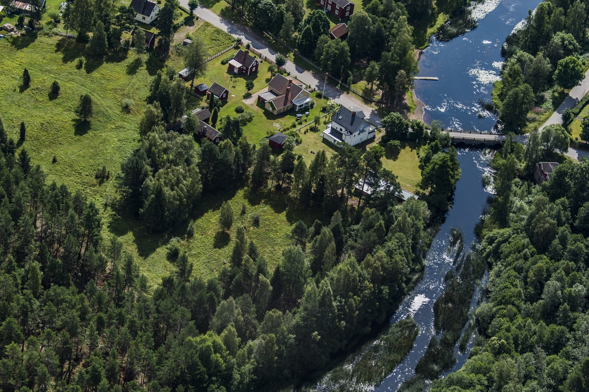Flygfoto över Skede i Vetlanda kommun. - Jönköpings läns museum ...