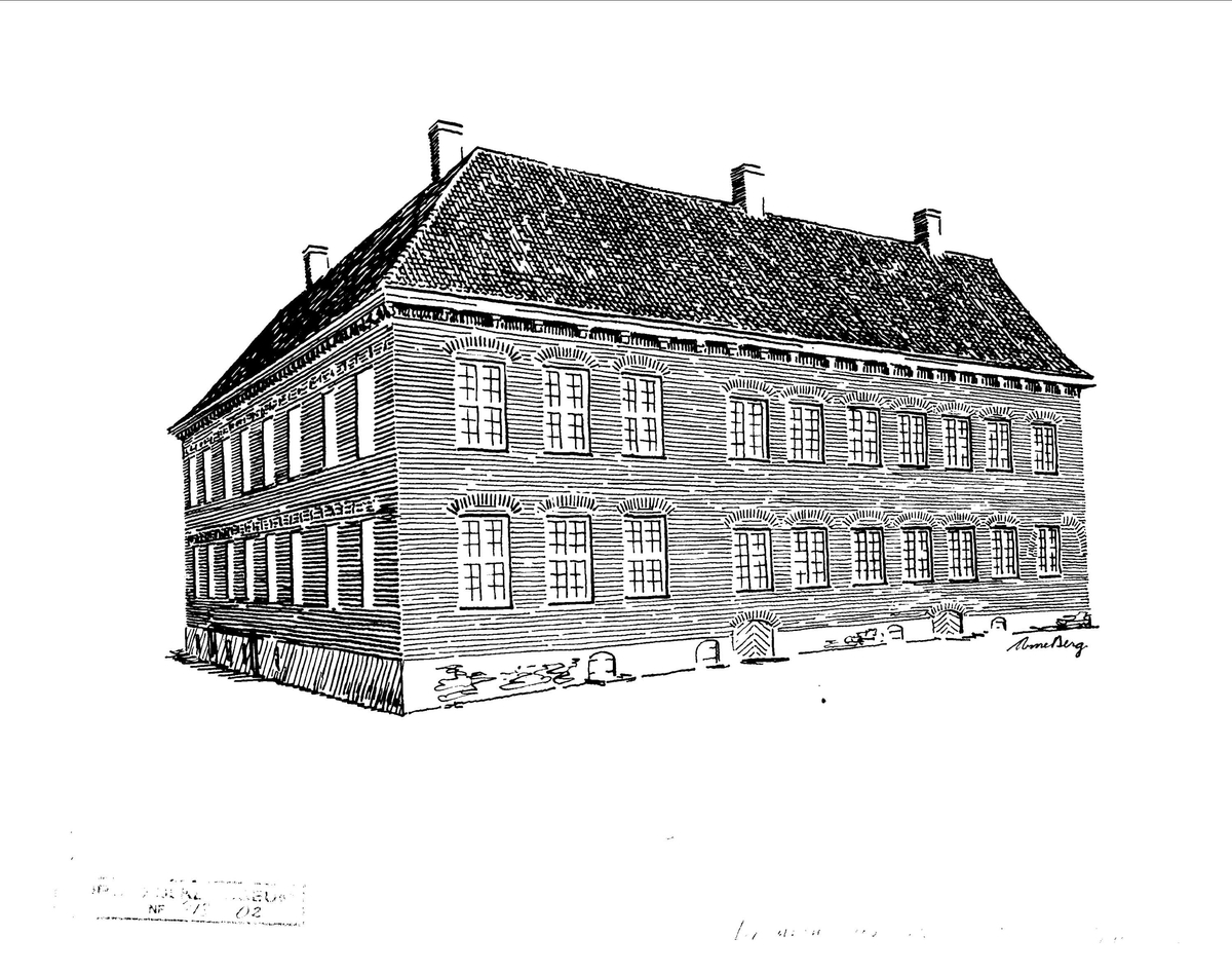 Bygård fra Dronningensgate 15, Oslo - Norsk Folkemuseum / DigitaltMuseum