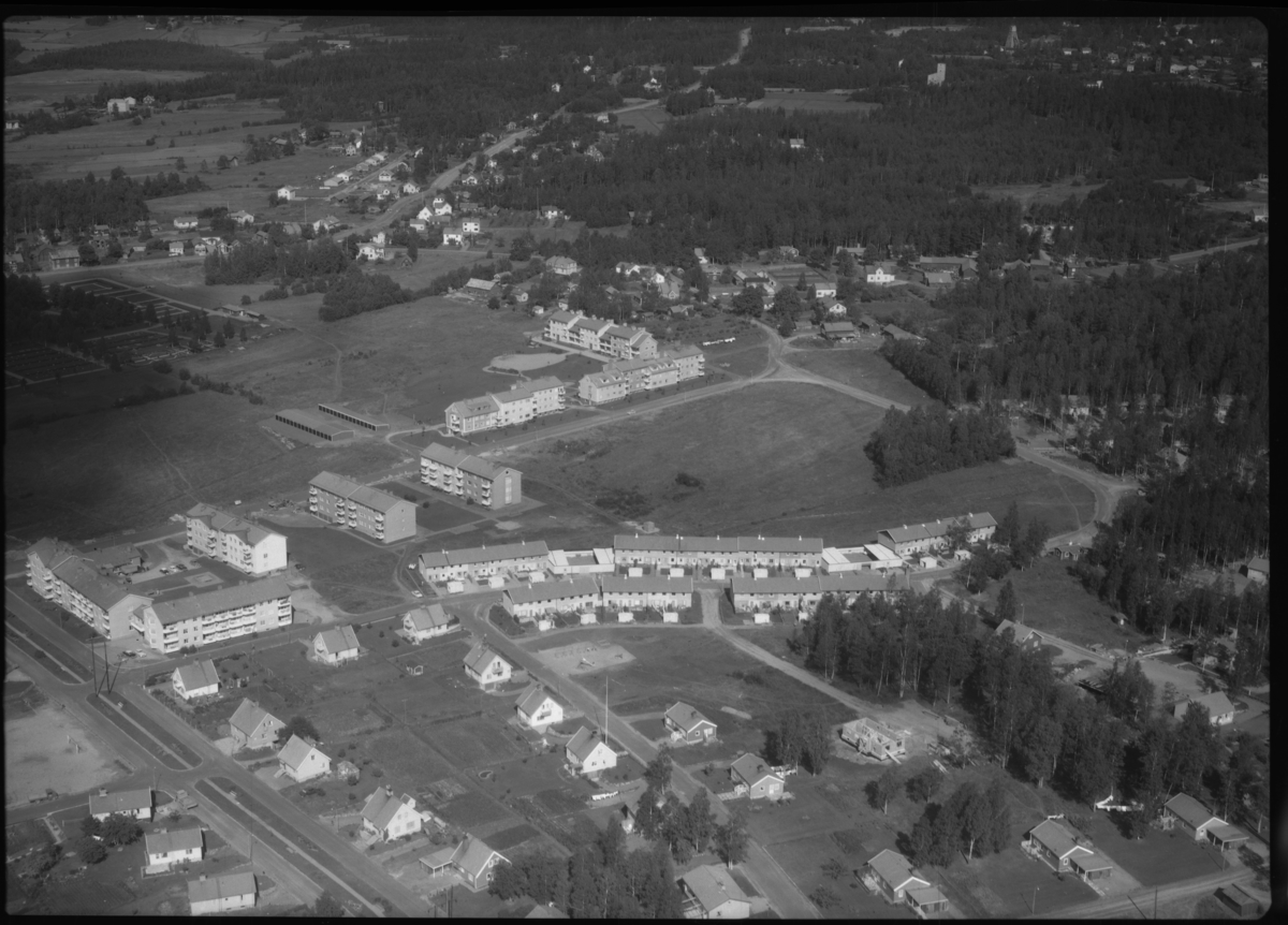 Flygfoto över Norberg. - Västmanlands läns museum / DigitaltMuseum