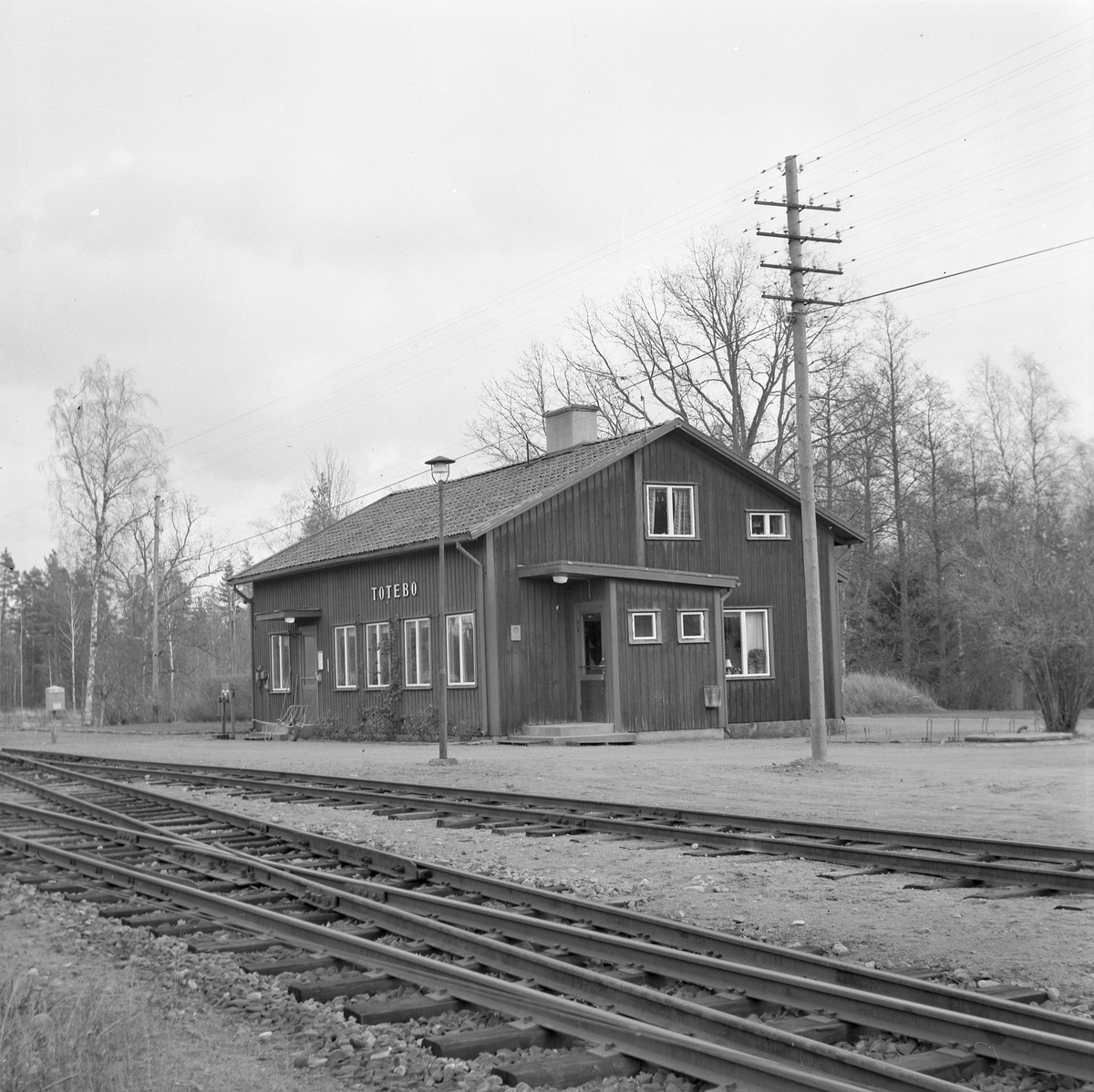 Totebo järnvägsstation. - Järnvägsmuseet / DigitaltMuseum