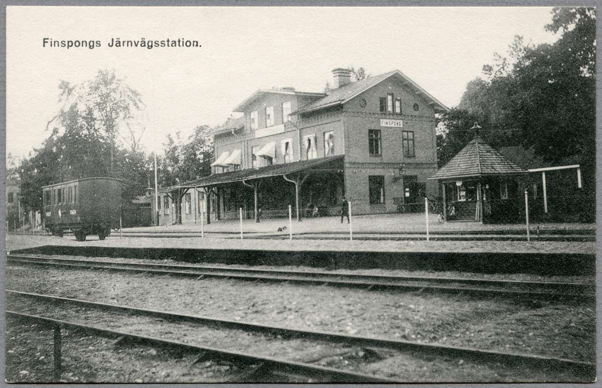 Finspång station. - Järnvägsmuseet / DigitaltMuseum