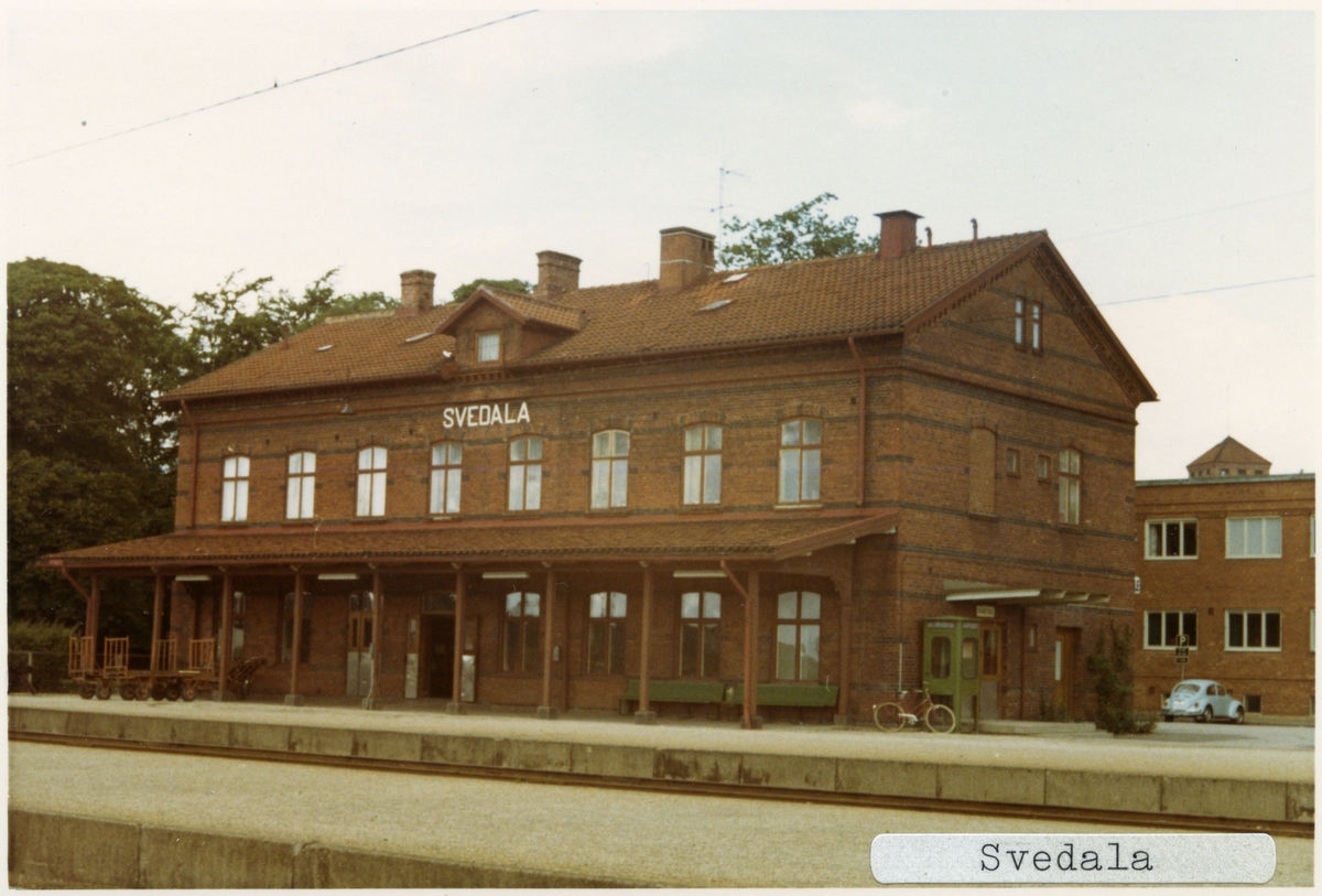 Svedala station 1971. Malmö - Ystad Järnväg, MYJ. Stationen öppnades ...