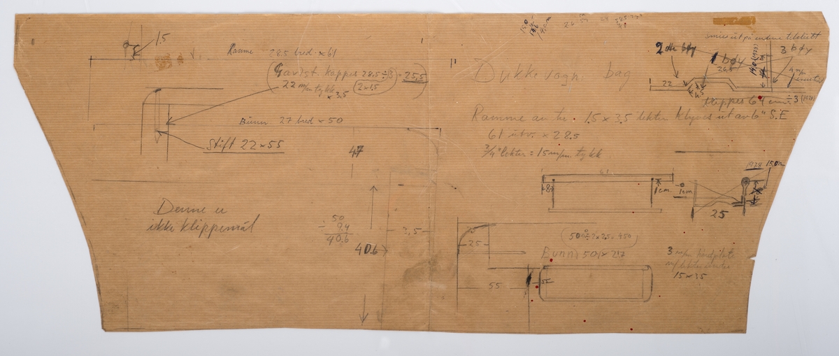 Tegning - Sverresborg Trøndelag Folkemuseum / DigitaltMuseum