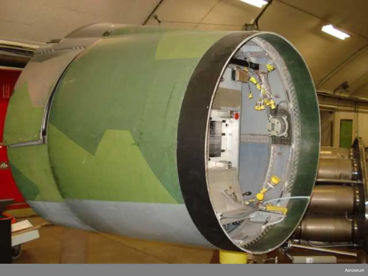 Apparatstativ till flygplan JA 37 VIGGEN - Aeroseum / DigitaltMuseum