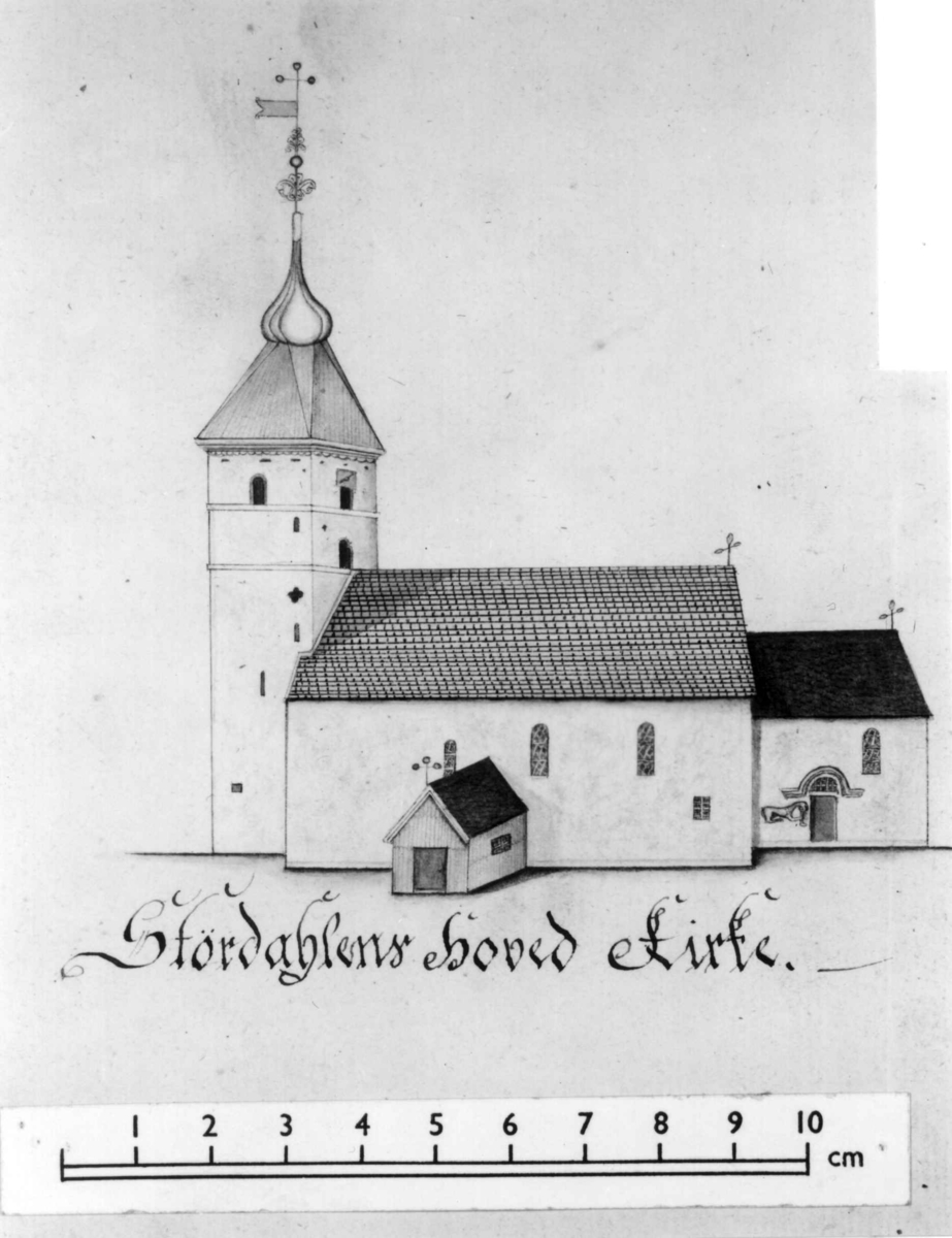 Værnes kirke - Norsk Folkemuseum / DigitaltMuseum