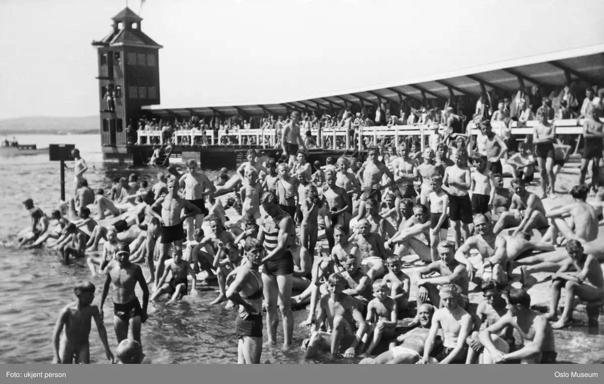 Hovedøya bad. - Oslo Museum / DigitaltMuseum
